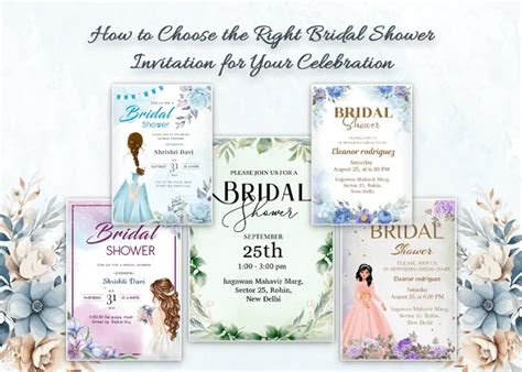 How To Choose The Right Bridal Shower Invitation For Your Celebration