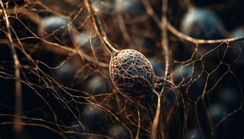 Nerve Cell Synapse Connection In Tree Branch Generated By Ai Stock Illustration Illustration