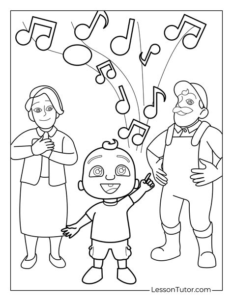Cocomelon Characters Coloring Pages Lesson Tutor