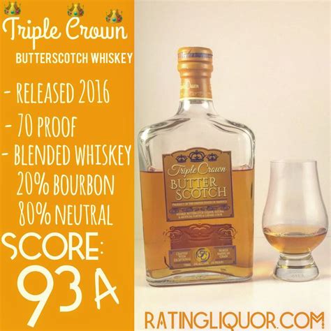 Triple Crown 👑 Butterscotch Flavored Whiskey Whiskey Blended
