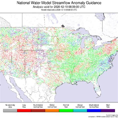 An Example Of A Daily Streamflow Assessment Provided By Usgs Image Download Scientific Diagram
