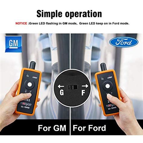 VXDAS 2IN1 TPMS Relearn Tool For GM F0RD Series Vehicles UL50448 TPMS Reset Tool Tire Pressure