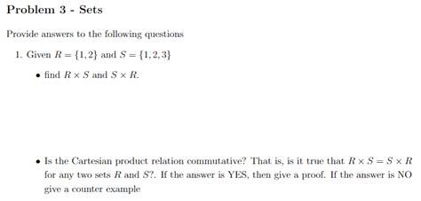 solved roblem 3 sets provide answers to the following