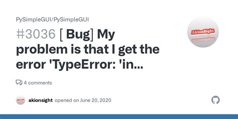 Bug My Problem Is That I Get The Error Typeerror In Requires