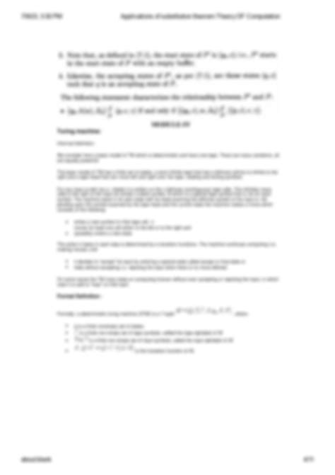 Solution Applications Of Substitution Theorem Theory Of Computation