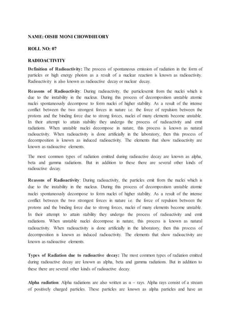 Radioactivity Ychchfhfufufufufufnfjfucudux Pptx