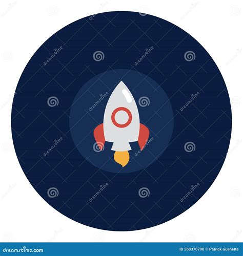Space Rocket Icon Stock Vector Illustration Of Graphic 260370790