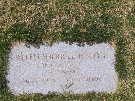 Allen Sherrill Pinson 1945 2006 Find A Grave Memorial