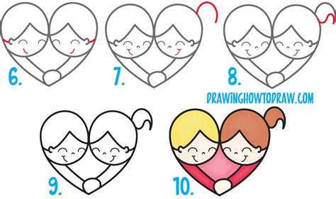 Easy Drawings Of People Hugging