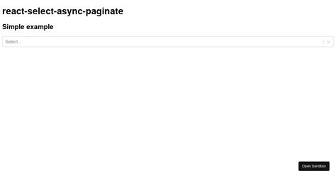 Simple Example Codesandbox
