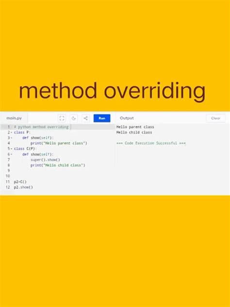 Python Programming Languagepolymorphismmethod Overloading And Method