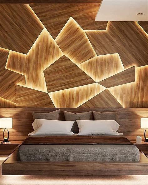 Деревянные 3д панели в интерьере фото