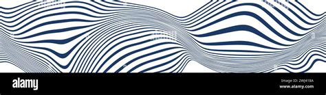 Abstract Background With Flowing Wave Lines In Blue And White Dynamic Pattern And Fluid