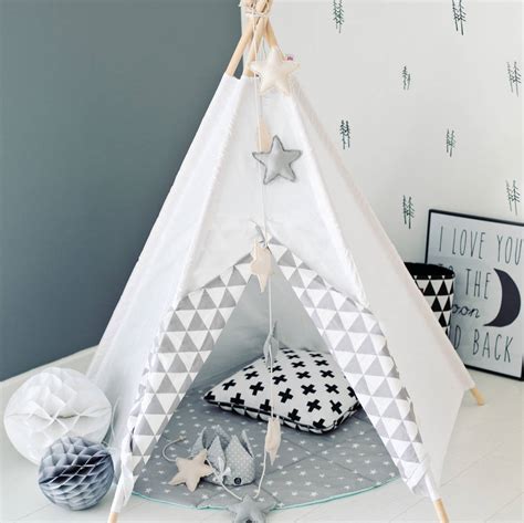 Kids Teepee Tipi White Mist By Little Nomad | notonthehighstreet.com
