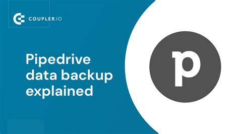 How To Back Up Pipedrive Data Coupler Io Blog