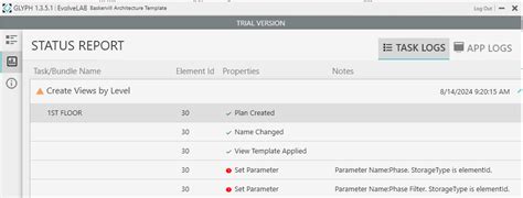 Error Setting Parameters When Creating New Views Glyph Evolvelab Forum