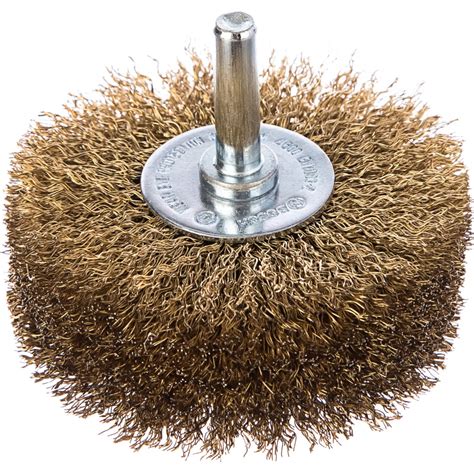 Щетка кольцевая (80 мм; хвост. 6мм) витая латунная Bosch 2608622130 ...