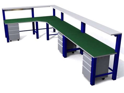 Flexis Modular Workbench Laboratory Furniture Manufacturer Industrial ESD Workbench Design