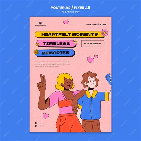 발렌타인 데이 템플릿 디자인 무료 Psd 파일