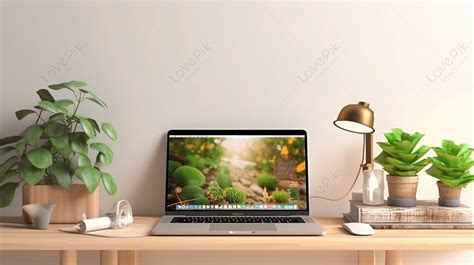 포스터에 데스크탑 3d 렌더링 노트북 모형 모니터 배경 테이블 노트북 배경 포스터 배경 이미지 Hd 모니터 테이블 노트북 포스터 배경 사진 무료 다운로드