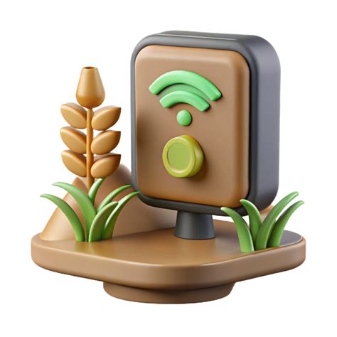 Wonderful Traditional Smart Agriculture Sensor Monitoring Crops Cutout