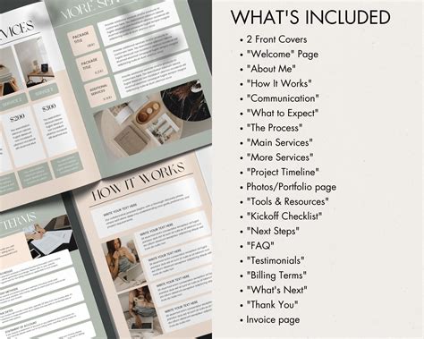 Canva Virtual Assistant Welcome Packet Template New Client Onboarding Freelancer Services And