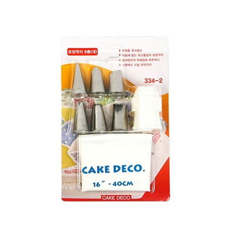 데코레이션 짤주머니 캐플러 모양깍지 6종셋트 대 멀티커플러 케이크장식 깍지 모양까지캐플러 별깍지 티몬