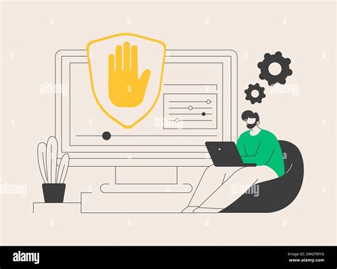 Ad Blocking Software Abstract Concept Vector Illustration Stock Vector Image And Art Alamy