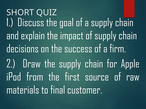 SCM Lesson 1 Introduction And The Organization Pptx Logistics Business