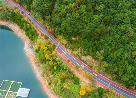 浙江杭州亚运会淳安公路自行车赛道一路皆风景 人民图片网