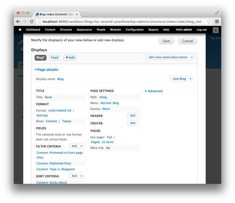 Creating Single User Blog In Drupal