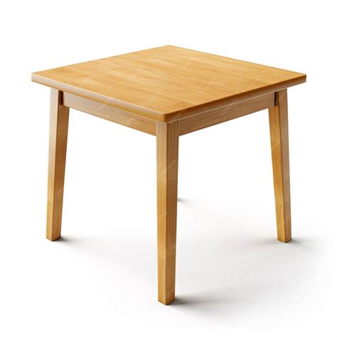 Premium Photo There Is A Small Wooden Table With A Small Wooden Top Generative Ai