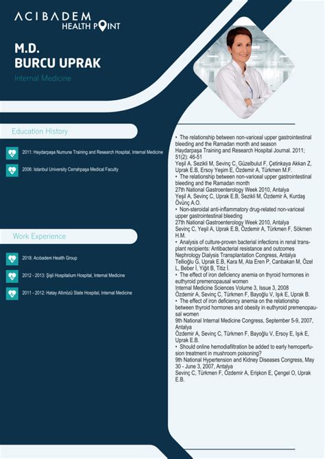 Burcu UPRAK M D Acibadem Health Point ACIBADEM Hospitals Acibadem Health Group