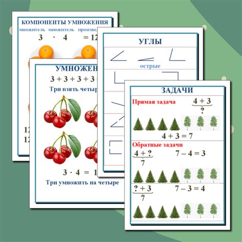 Раздаточные таблицы по математике для 2 класса