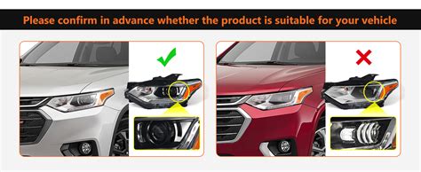 Fione Xenon Headlights Assembly Compatible With Chevy