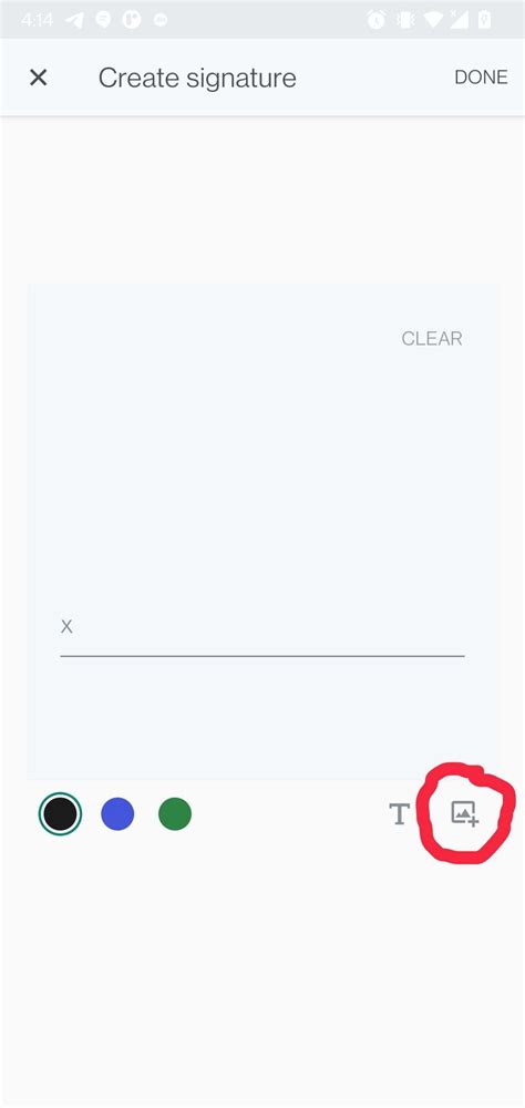 Not Able To Add Image In Digital Signature Field In Android Apryse