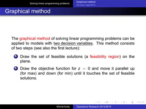 Operations Research 20132014