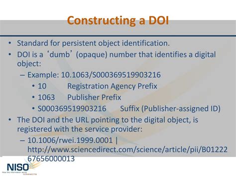 ppt understanding doi the key to persistent object identification