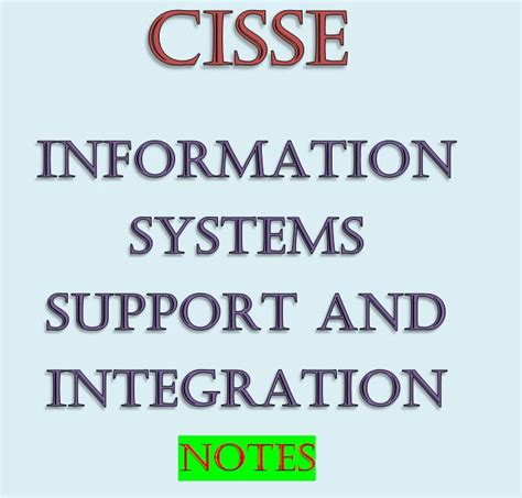 Information Systems Support And Integration Pdf Notes8211 Kasneb Notes