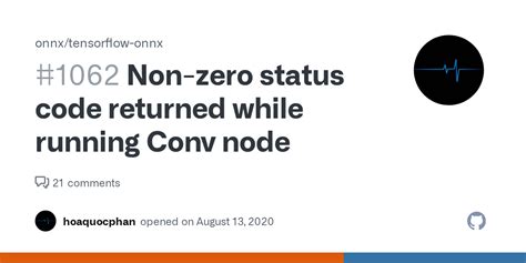 Non Zero Status Code Returned While Running Conv Node · Issue 1062
