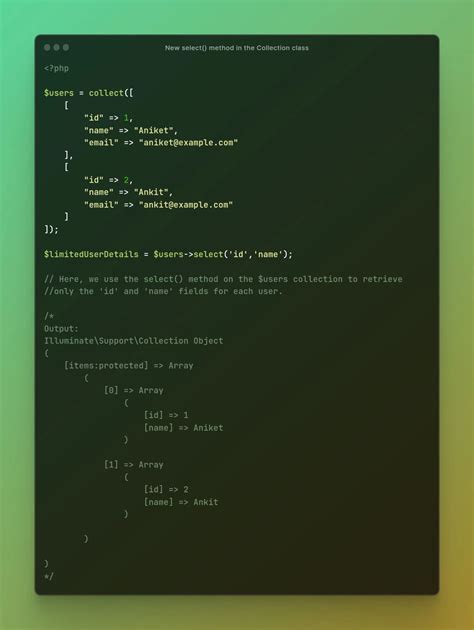 Learn About Select Method For Laravel Amit Gupta Posted On The