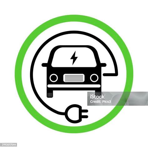 플러그 아이콘과 Ev 충전기 전기 자동차 친환경 차량 개념 Ev 벡터 일러스트 레이 션 개념에 대한 스톡 벡터 아트 및 기타 이미지 개념 고압 변압기 고압 전류 주의