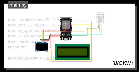 Oled Lcd Dht Wokwi ESP STM Arduino Simulator