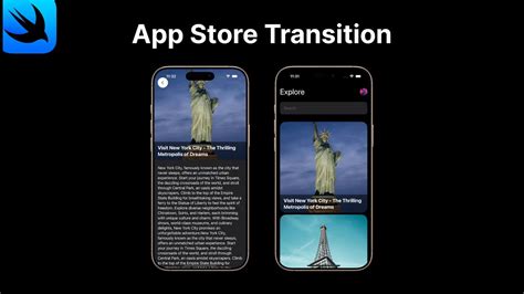 Swiftui App Store View Transition Youtube