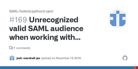 Unrecognized Valid Saml Audience When Working With Azure · Issue 169 · Saml Toolkitspython3