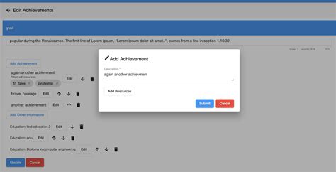 Achievement Show The Selected Resources In Dialog · Issue 3140 · Open