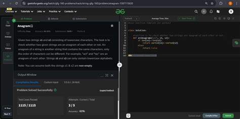 Gfg160 Geekstreak2024 Geeksforgeeks Codingchallange Pthon Simran
