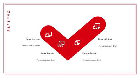 Red Check Mark With Red Rectangle Shape Diagram Google Slide Theme And Powerpoint Template