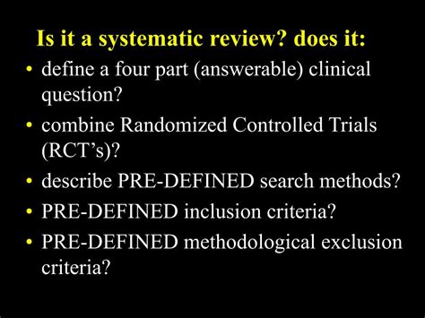 Ppt Critical Appraisal Of Systematic Reviews Powerpoint Presentation