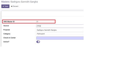 Iprs Manual Isha Registration